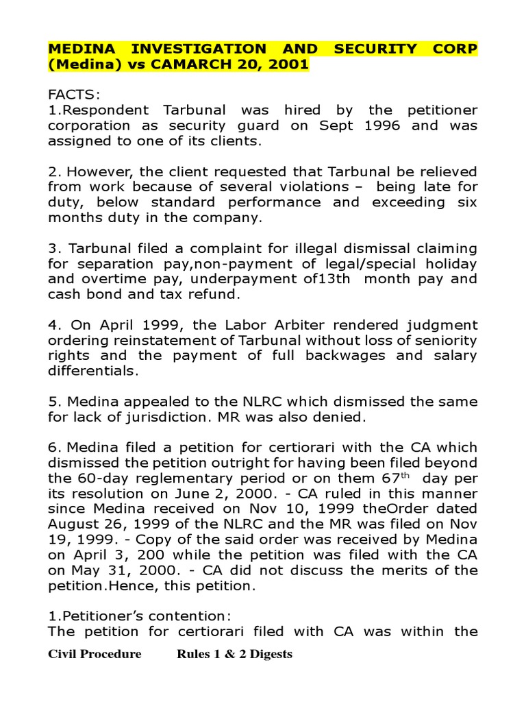 Wave 4 Rules 12 Digests | PDF | Complaint | Lawsuit