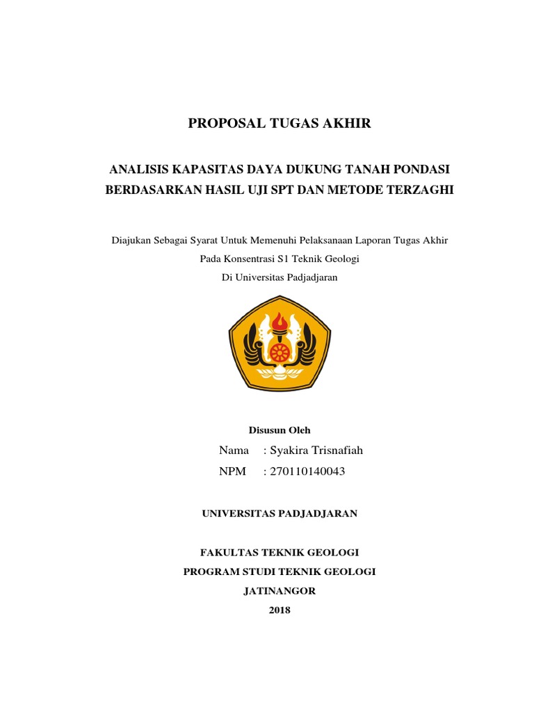 Proposal Tugas Akhir - (270110140043) | PDF | Sains & Matematika