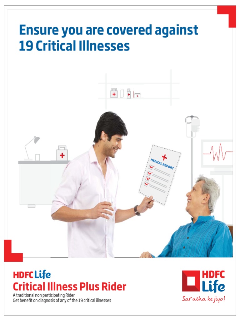 HDFC Life Critical Illness Plus Rider Brochure | PDF | Myocardial ...