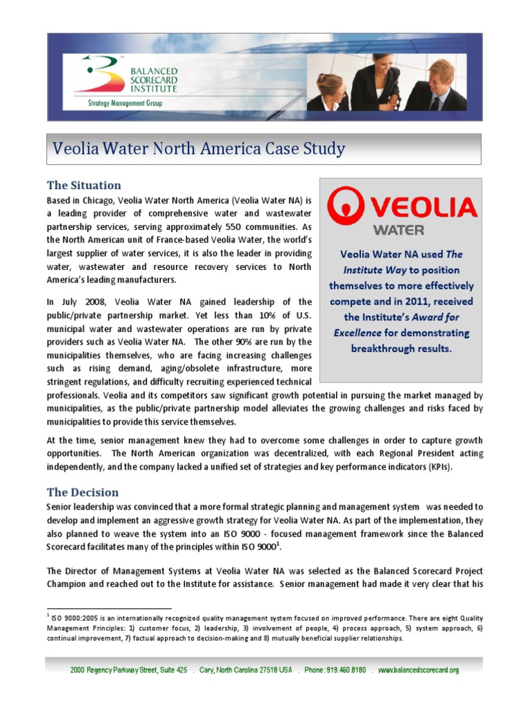 Veolia Water North America Case Study: The Situation | PDF ...