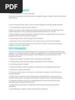 Senior Civil Engineer Responsibilities and Duties | PDF