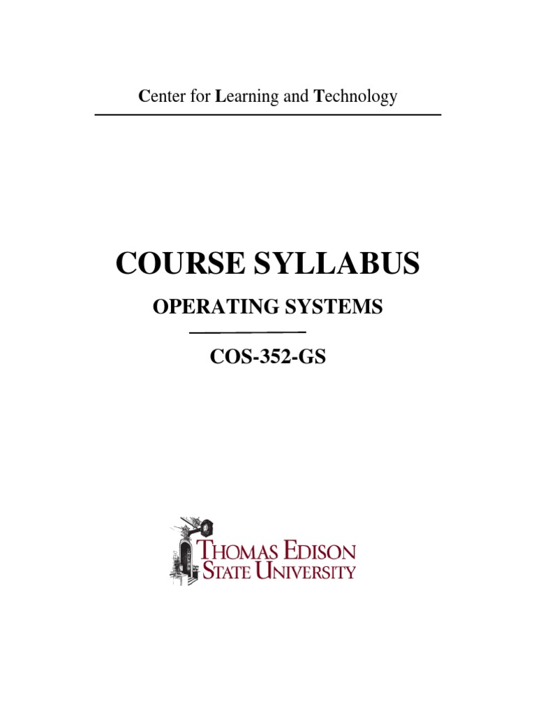 Course Syllabus: Operating Systems COS-352-GS | PDF | Grading ...