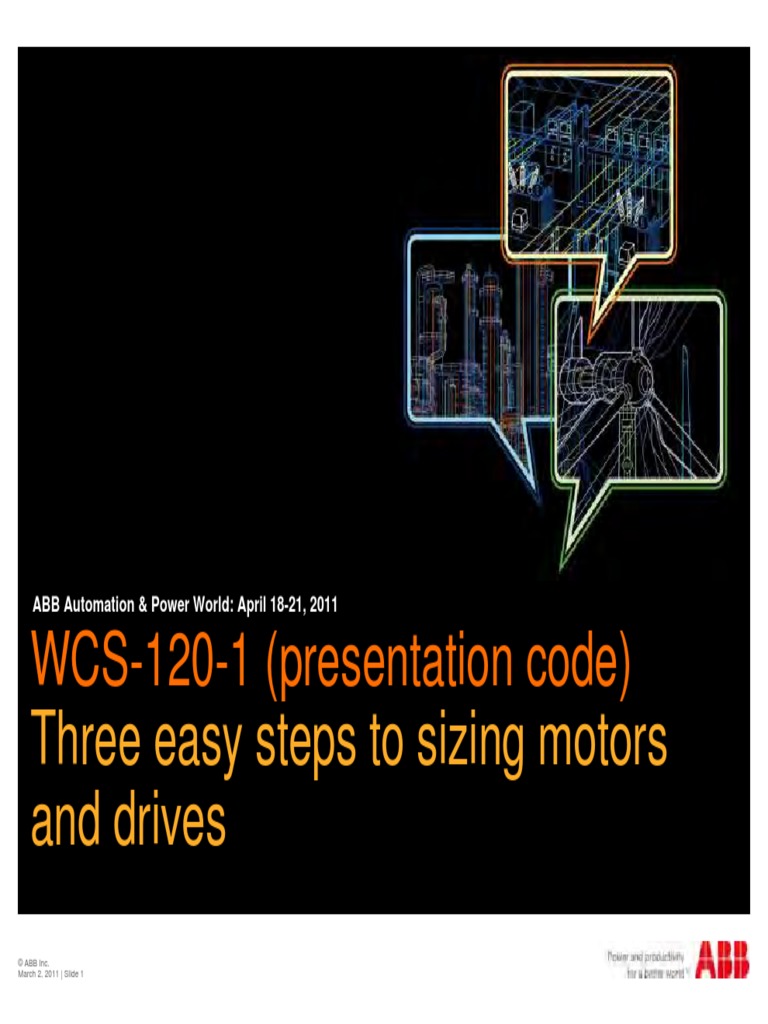 3 Steps To Sizing Motors and Drives With Apw Webinar Rev 3 | PDF ...