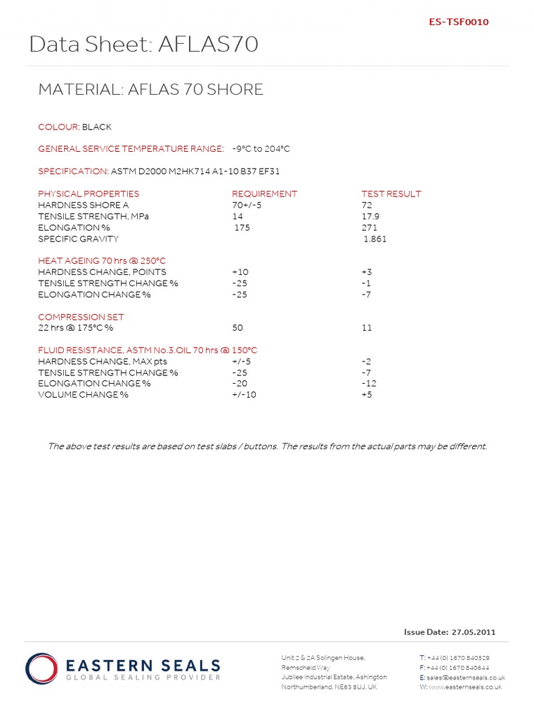 Es Tsf0010 Aflas70 | PDF
