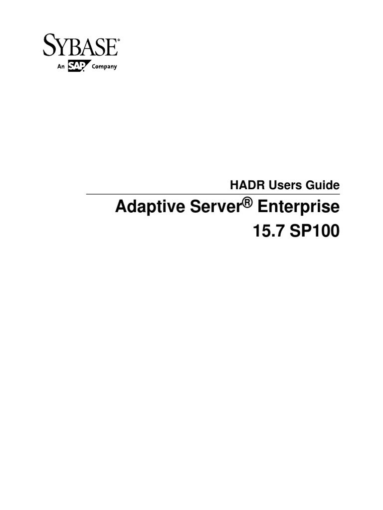 Hadr Users Guide Pdf Replication Computing Databases 7169