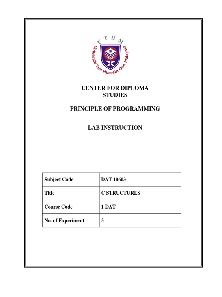 Dat10603 - Lab 3 (Control Structures) | PDF | C (Programming Language) | Software Engineering