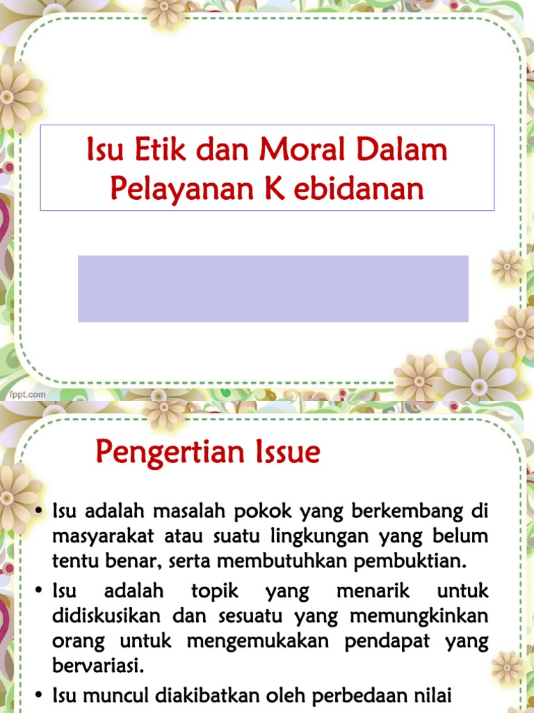 Isu Etika Dan Moral Yankeb 1 | PDF