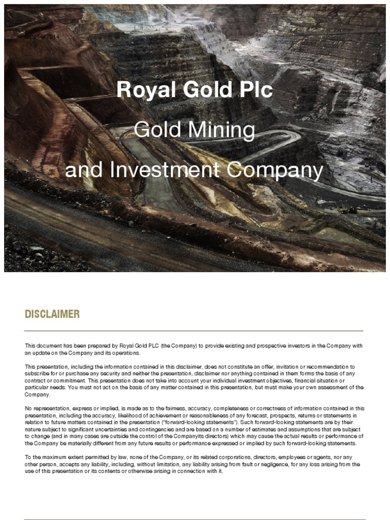 George Royal Gold Presentation | PDF | Mining | Armenia
