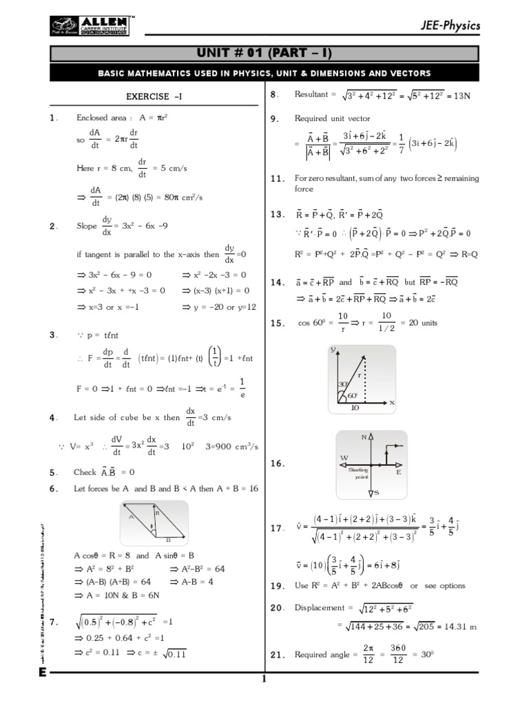 01 Basic Maths | PDF | Mathematical Analysis | Mechanics
