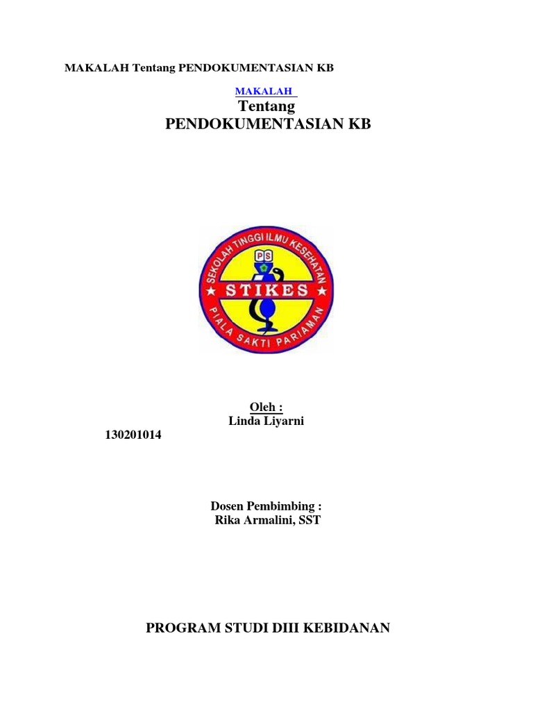 Makalah Tentang Pendokumentasian KB | PDF
