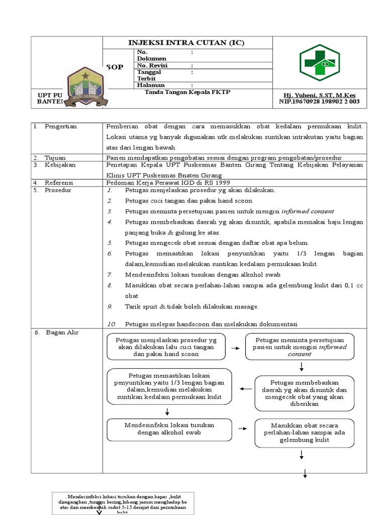 Sop Injeksi Ic | PDF