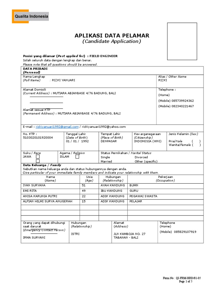 01 04 Hrd Form Candidate Application Revised Pdf