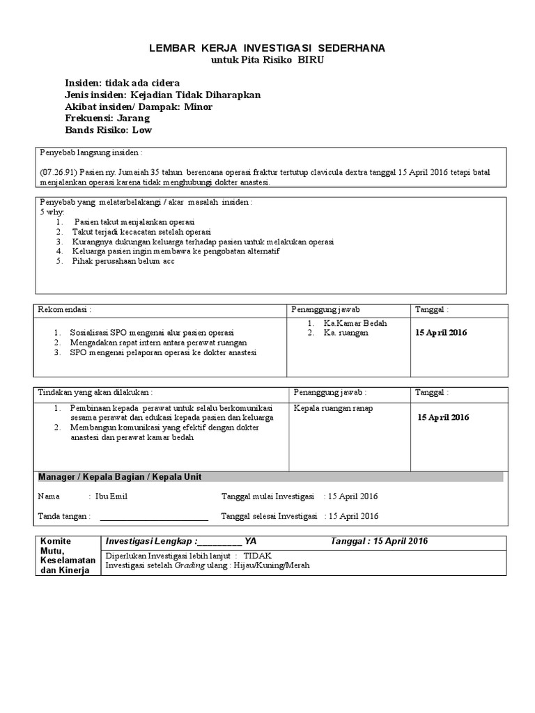 Investigasi Sederhana | PDF