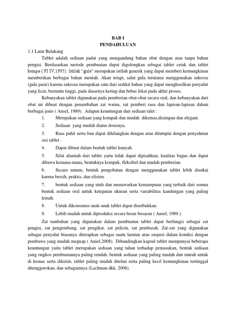 Tablet Salut Gula | PDF