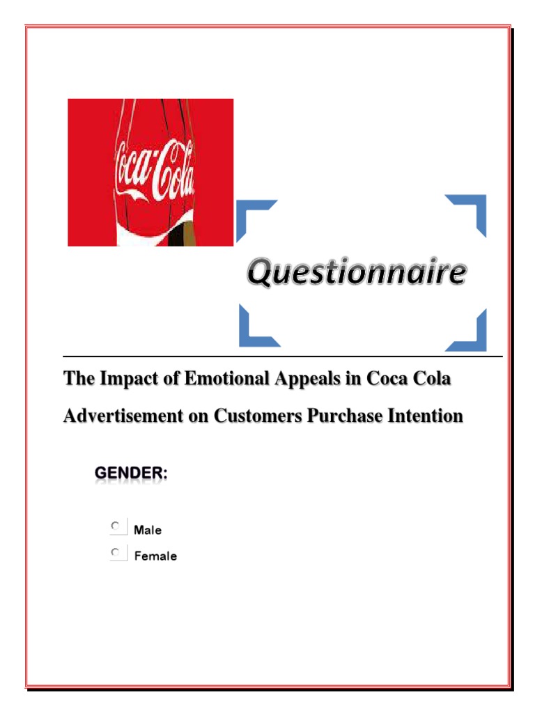 Coca Cola Questionaire | PDF