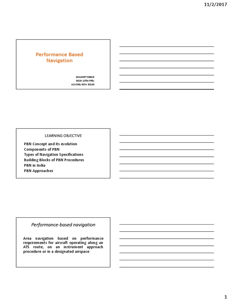 PBN Navigation Concepts in Aviation | PDF | Aviation | Aerospace ...