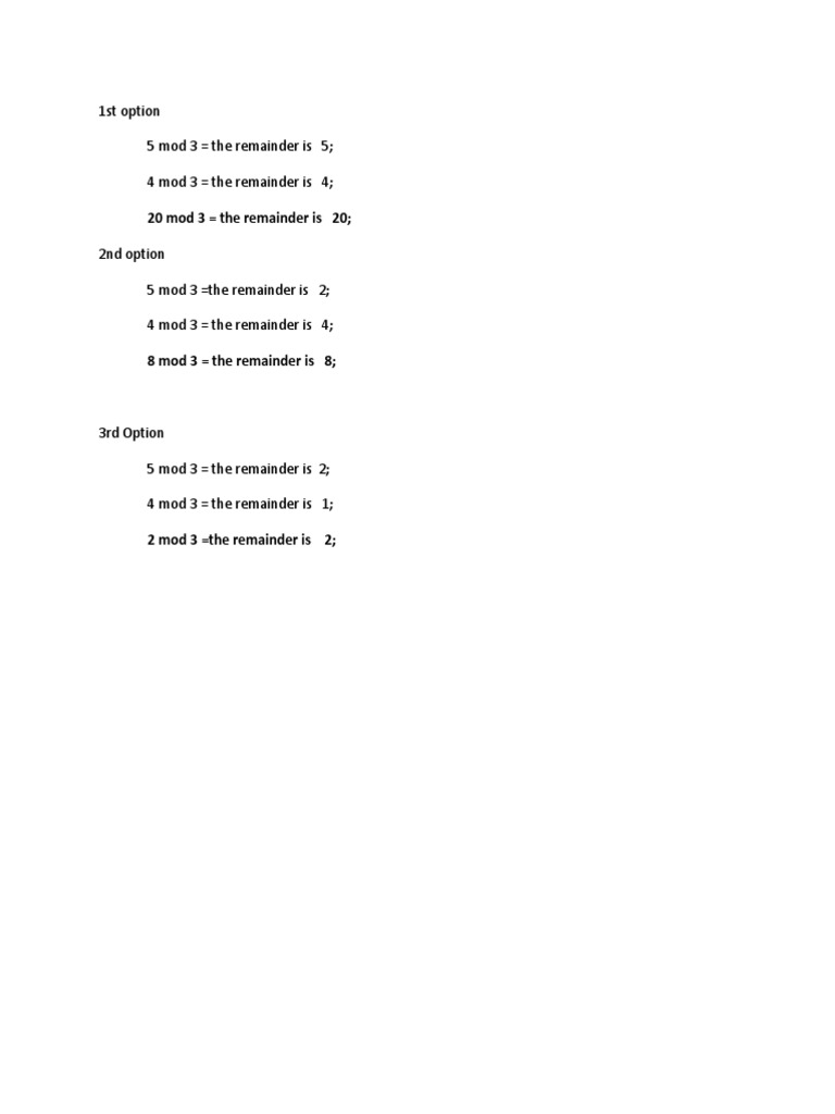 Understanding Modulo Operations | PDF