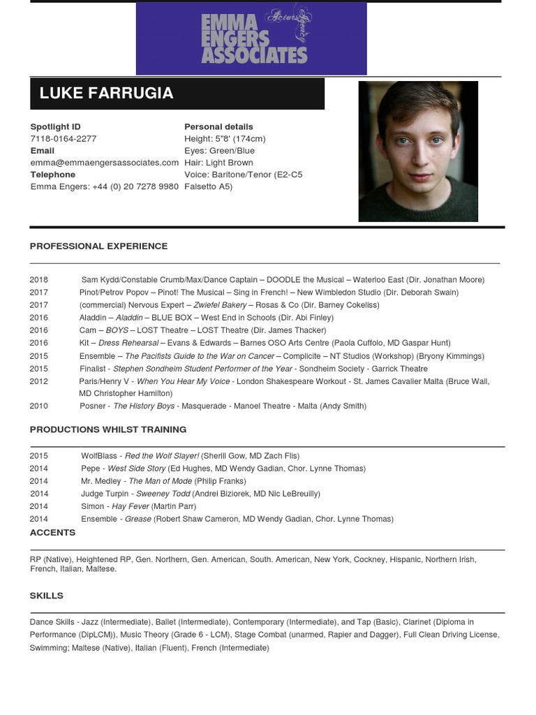 Luke Farrugia CV