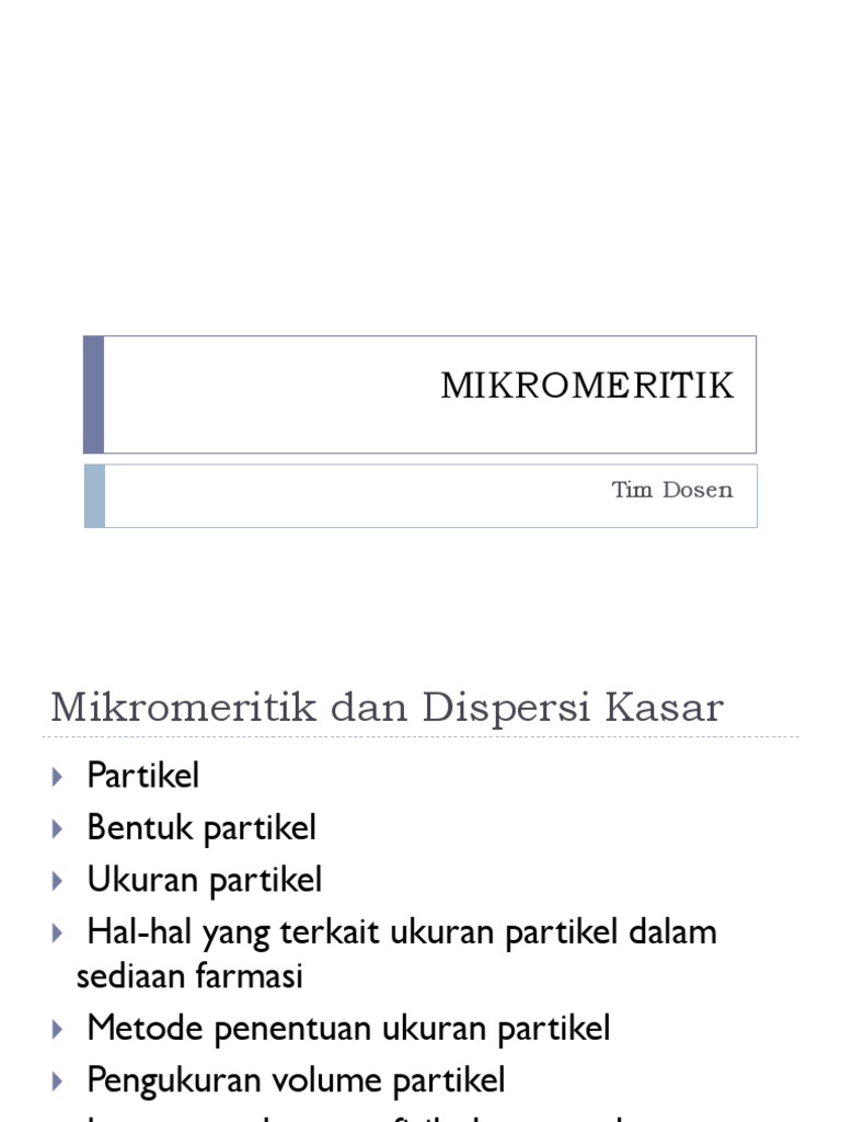 Mikromeritik | PDF
