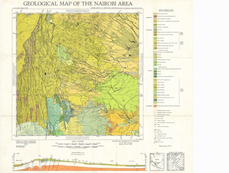 Geological Map of Nairobi Area