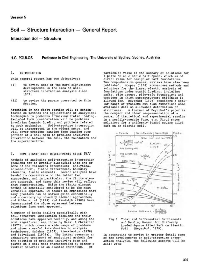 Soil - Structure Interaction - General Report | PDF | Yield (Engineering) | Finite Element Method