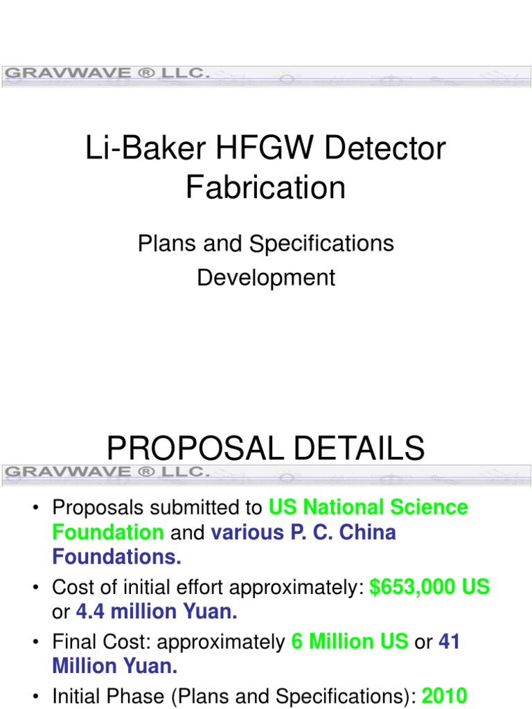 Li Baker Detector Pdf Gravitational Wave Ligo