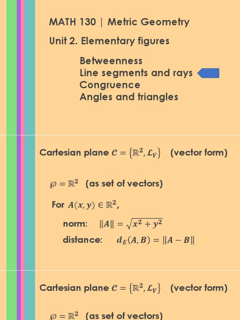 Metric Geometry: Line Segments & Rays | PDF