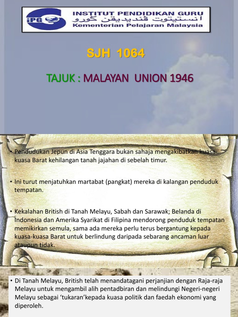 Malayan Union | PDF