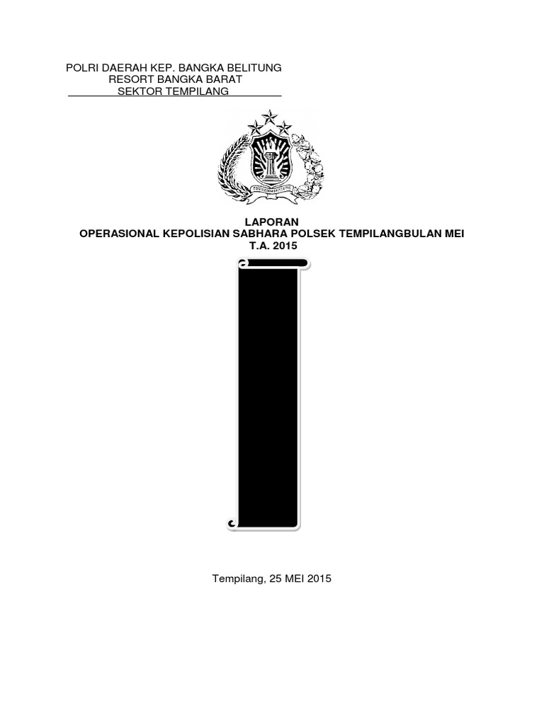 Laporan Bulanan Sabhara | PDF