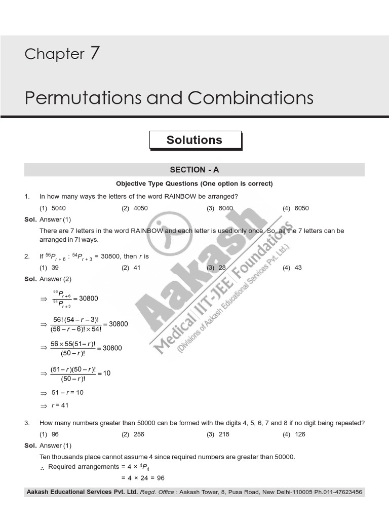 Permutations and Combinations | PDF | Consonant | Line (Geometry)