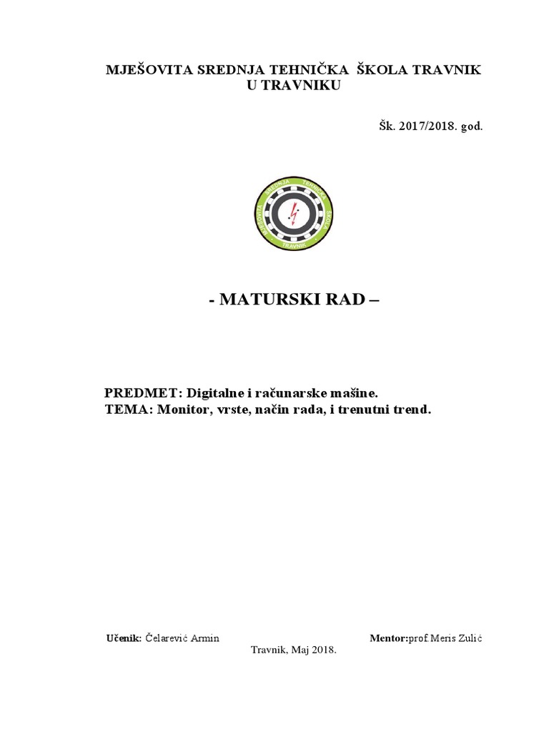 Maturski Rad | PDF