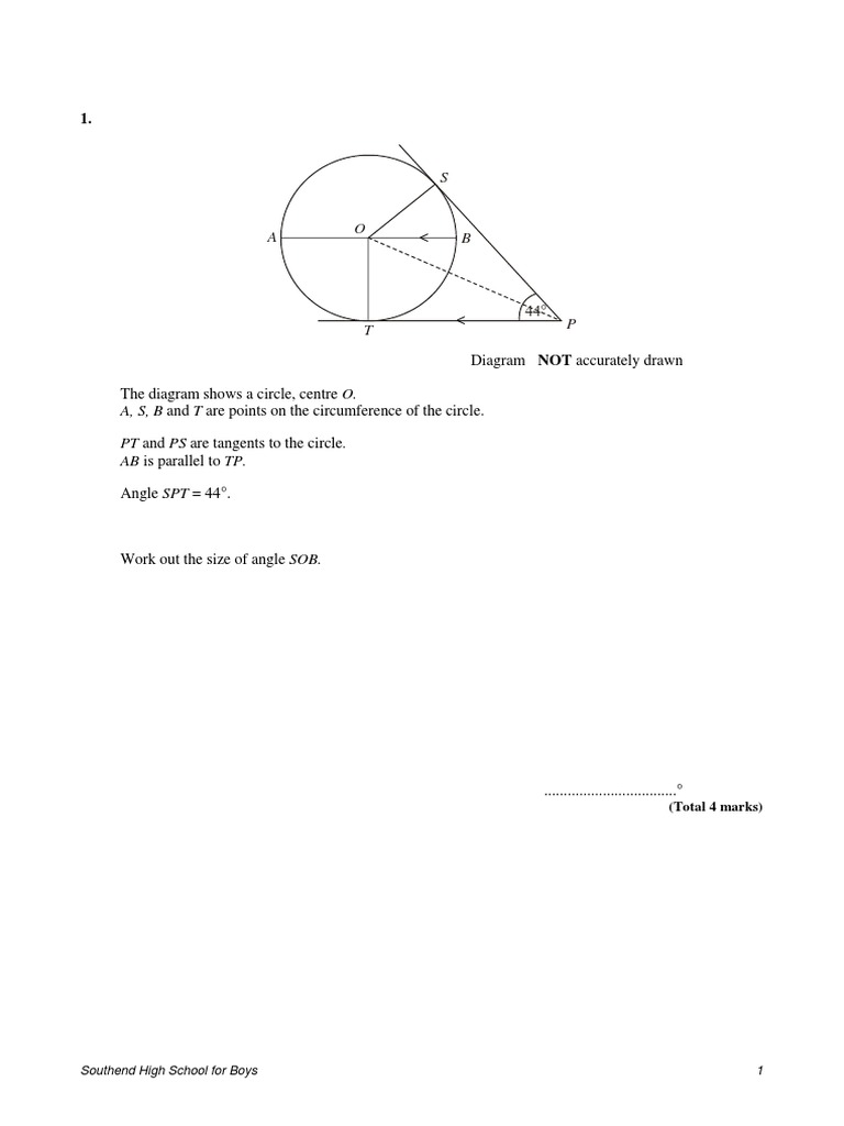 Circle Theorems | PDF | Circle | Angle