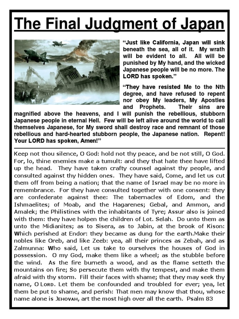 The Final Judgment of Japan | PDF | Last Judgment | Religious Texts