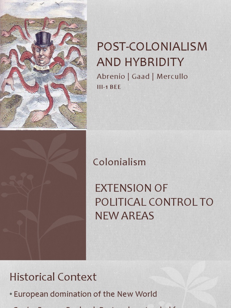Post Colonialism and Hybridity | PDF | Postcolonialism | Colonialism