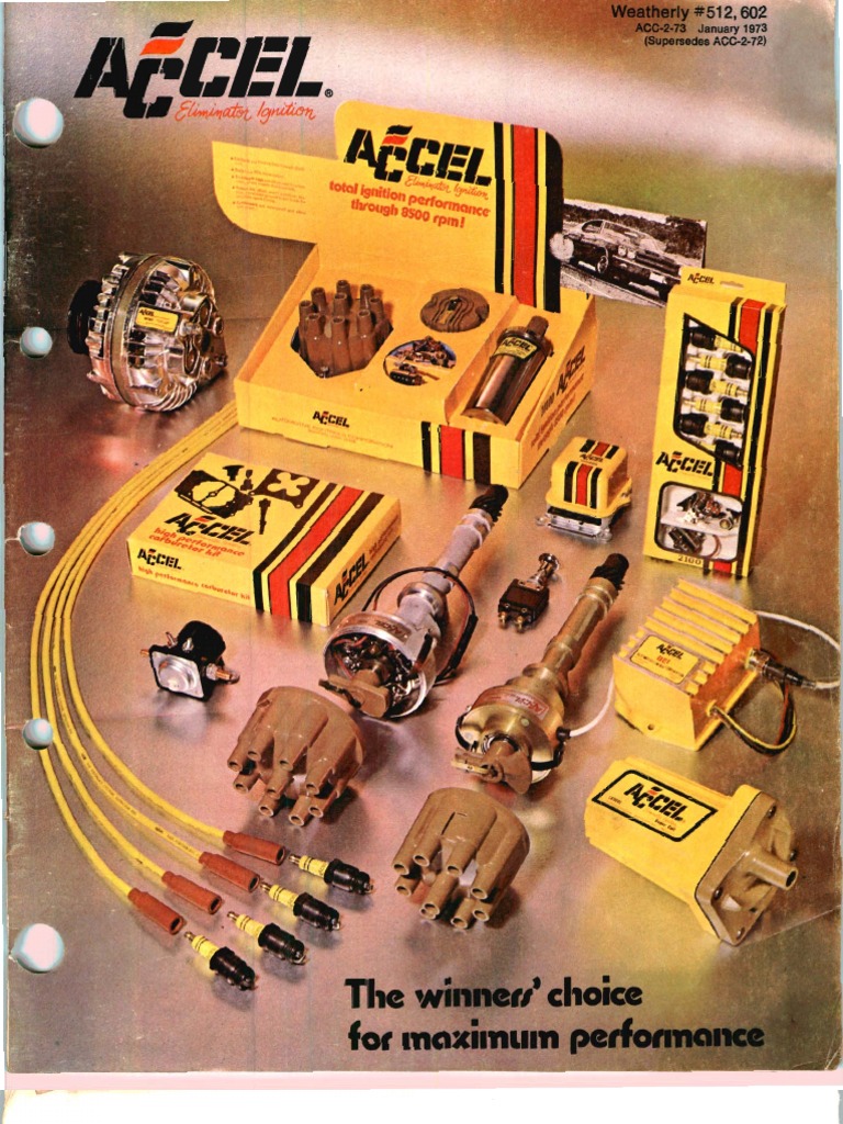 1973 Accel High Performance | PDF