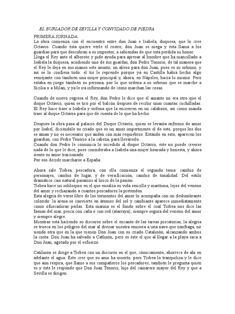 El Burlador de Sevilla y Convidado de Piedra | PDF | Augusto
