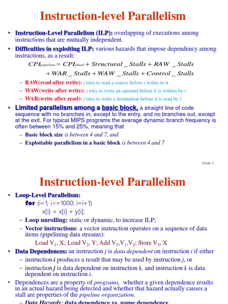 Maximizing Instruction Level Parallelism Through Dynamic Scheduling And Speculation Pdf