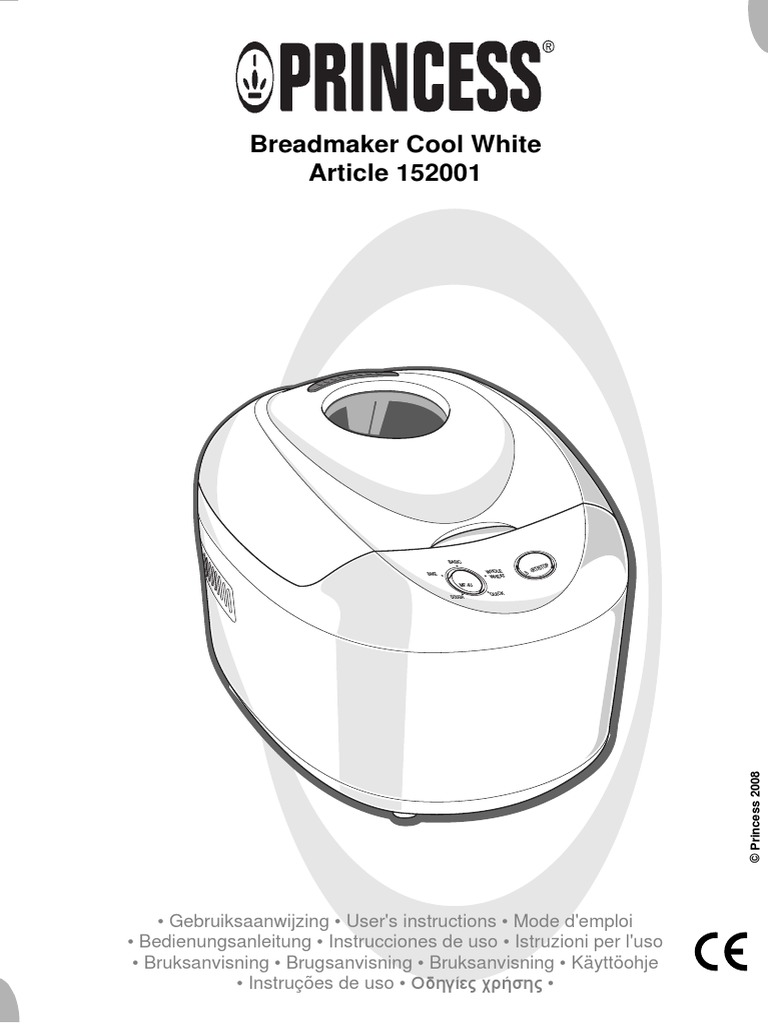 Princess 152001 Bread Maker | PDF | Breads | Yeast