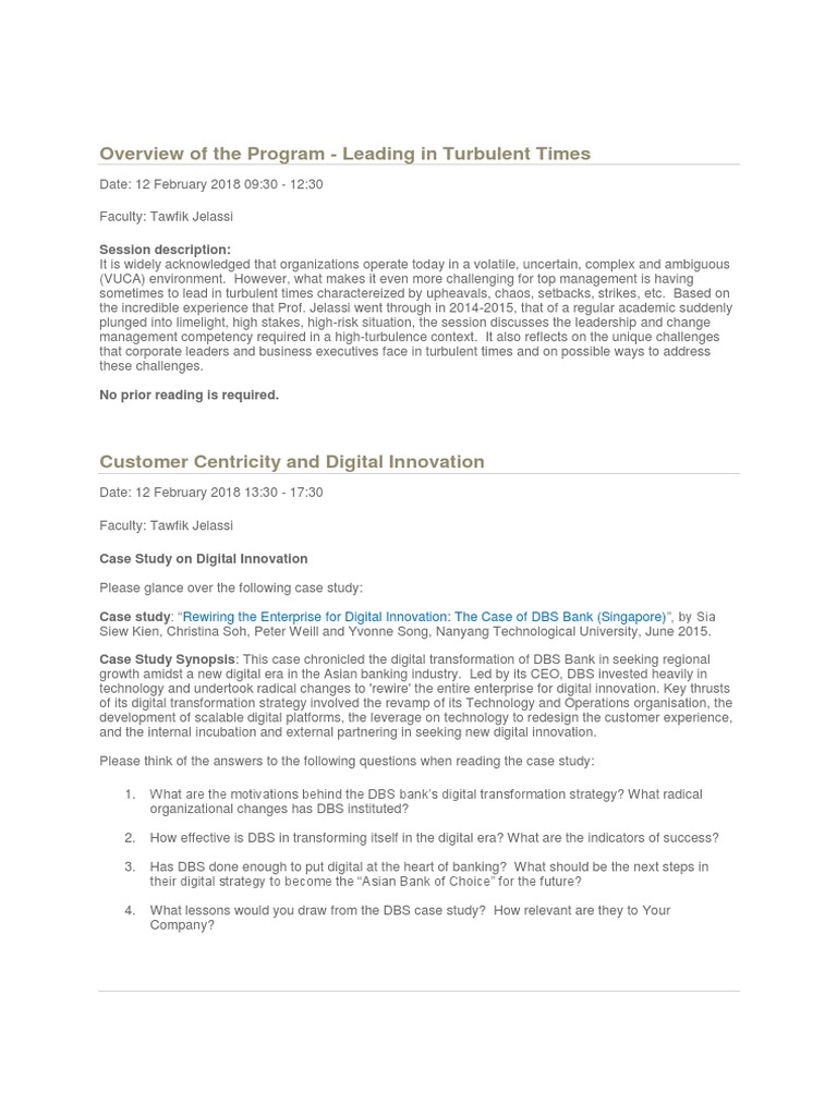 Navigating Turbulent Times: Leadership Lessons for Leading in ...