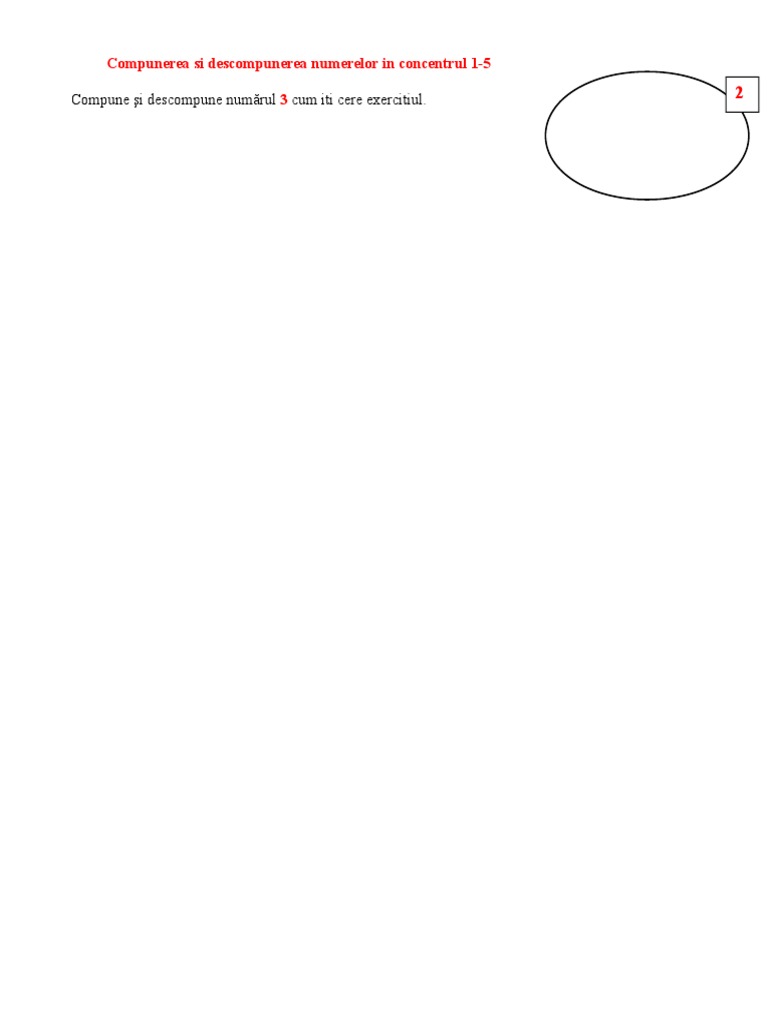 Compunere Si Descompunere 1 5 | PDF