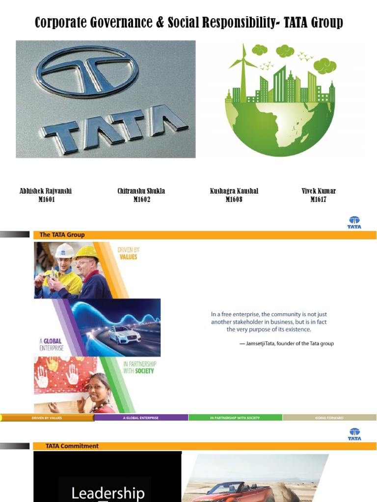 TATA Group: Values & CSR Focus | PDF | Corporate Social Responsibility ...