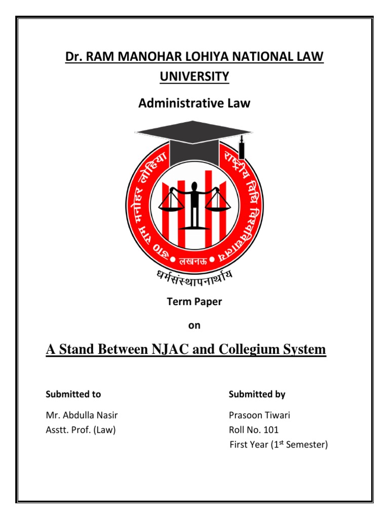 Boc Term Paper Cover Page | PDF | Philosophy | Law