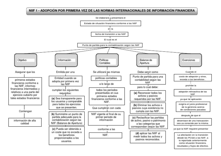 NIIF 1 Mapa Conceptual | PDF | normas internacionales de INFORMACION ...