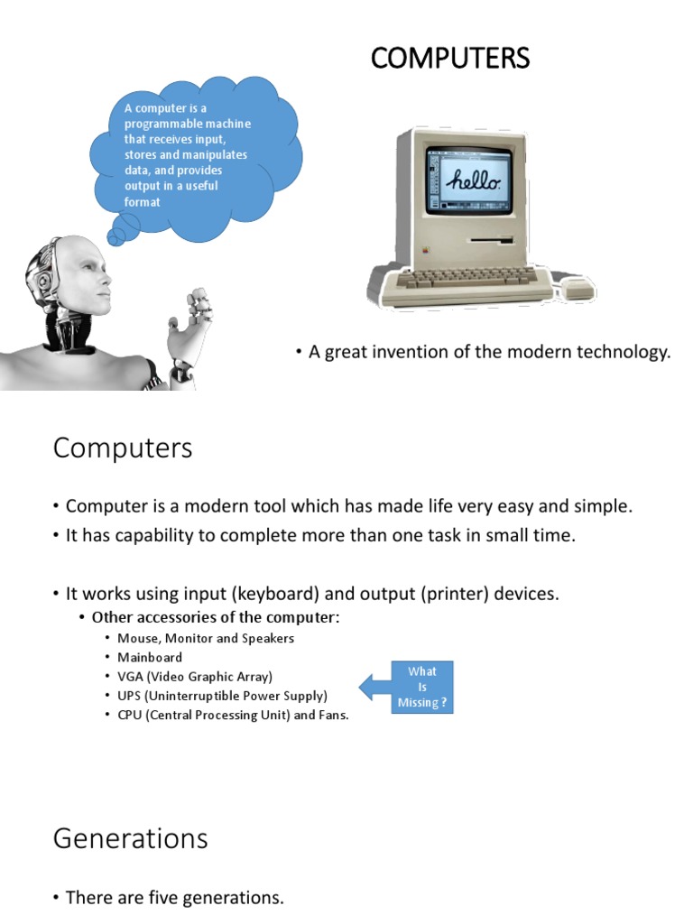 Computers: - A Great Invention of The Modern Technology | PDF ...