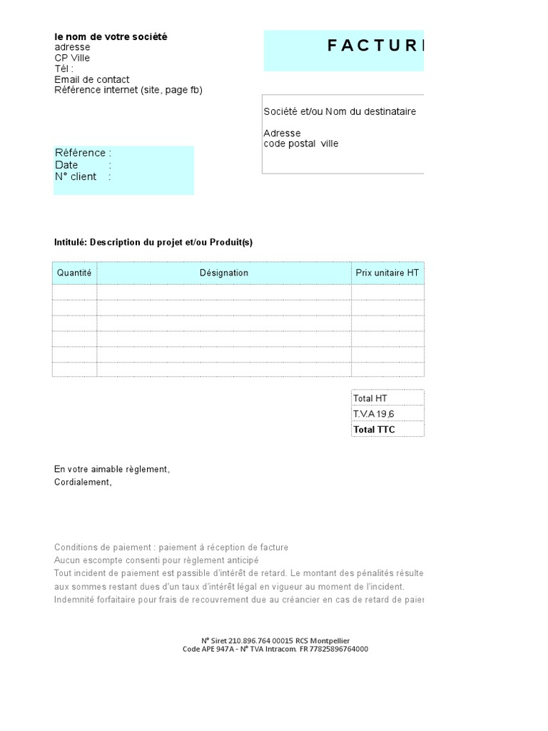 Modèle de Facture Proforma Excel | PDF | Facture | Business