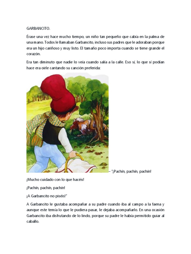 La historia de Garbancito | PDF | Ocio