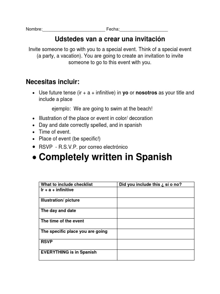 Invitation Project | PDF