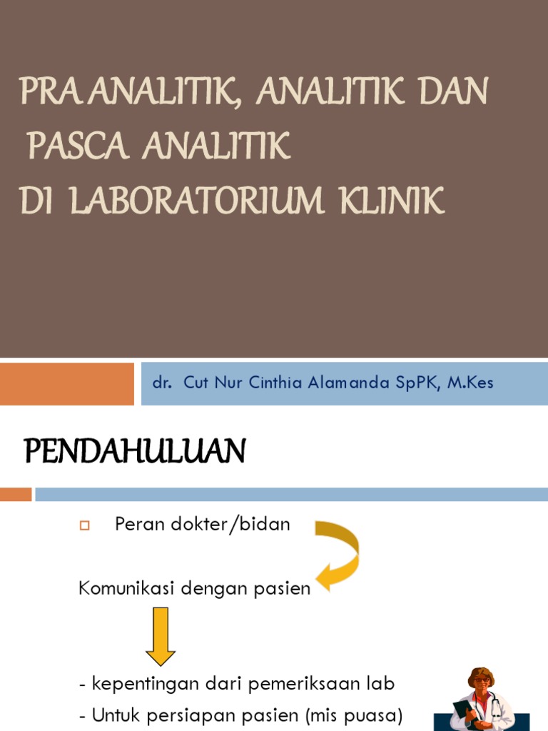 PKM SKBM Pra Analitik, Analitik Dan Pasca Analitik | PDF