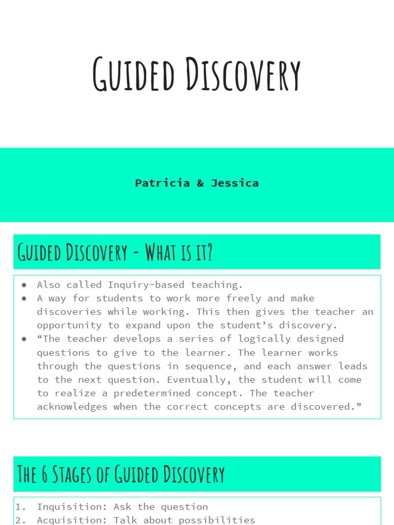 Guided Discovery | PDF | Inquiry Based Learning | Educational Psychology