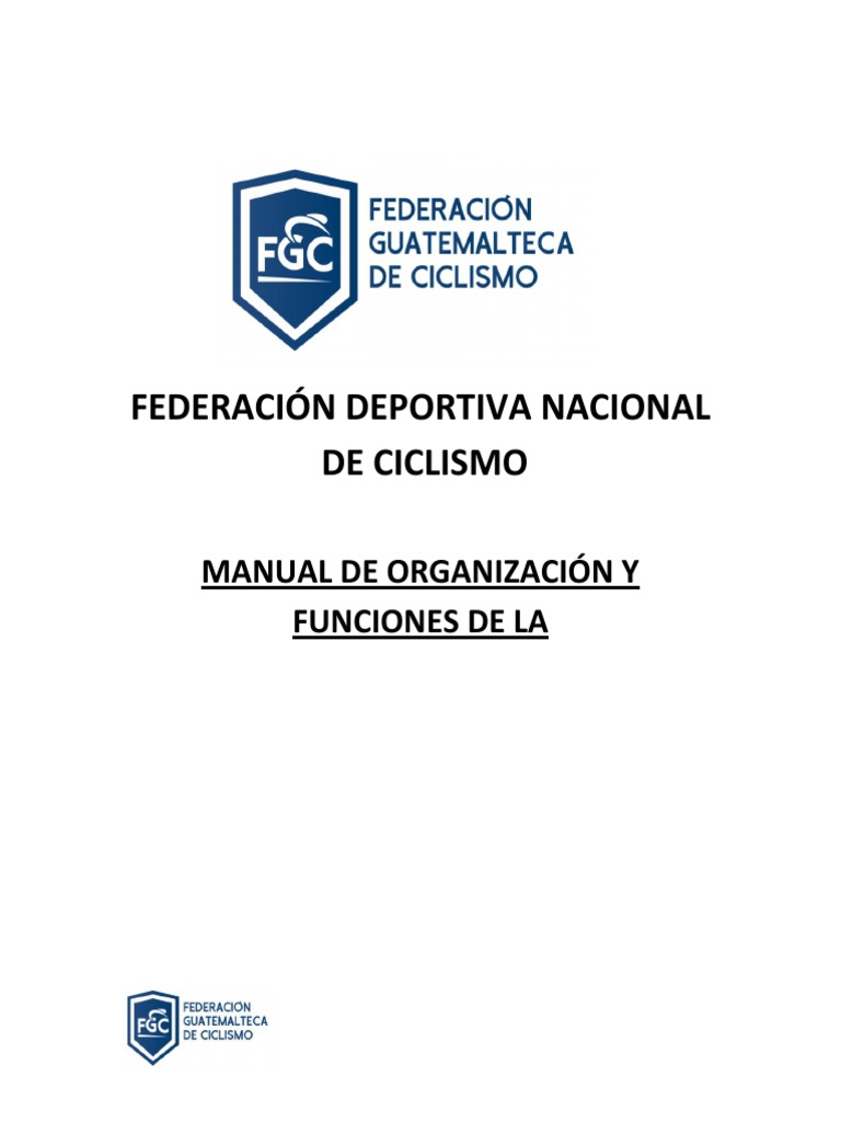 NUMERAL 1 Manual de Organizacion y Funciones FNC PDF | PDF | Guatemala | Contabilidad